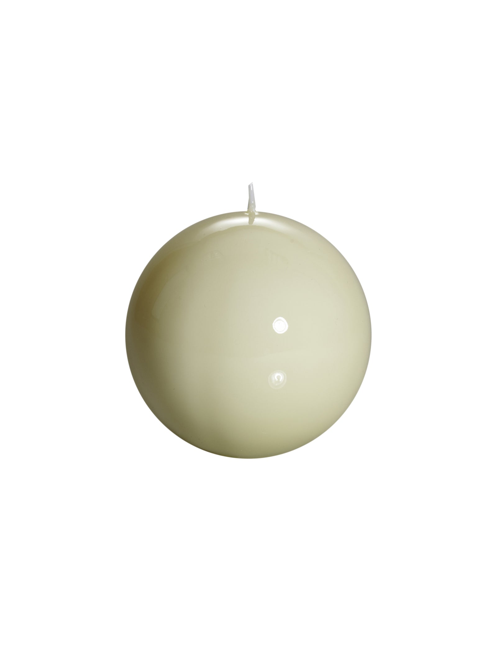 Hand-lacquered sphere candles; the ultimate accent piece